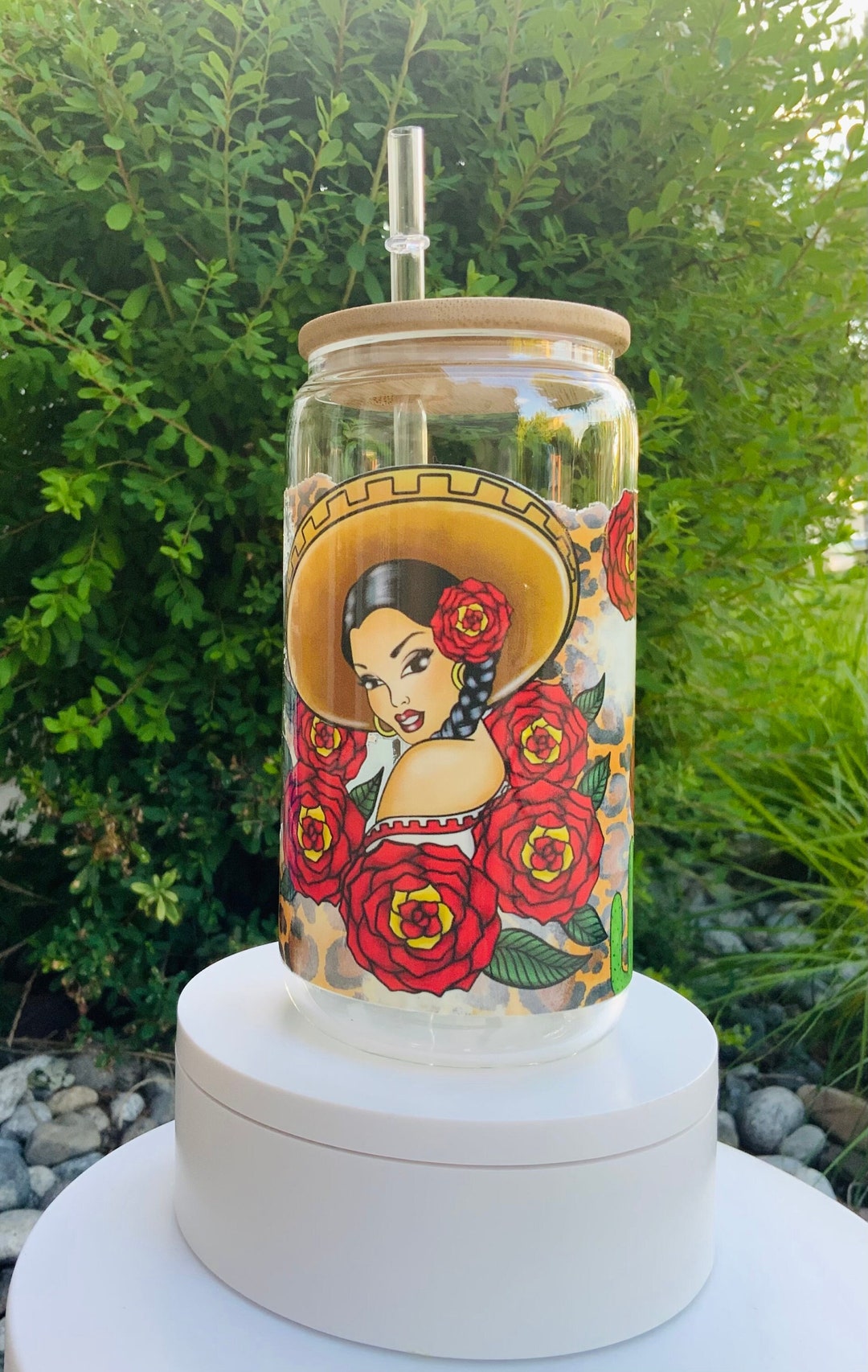 Beautiful Mexican Women Libby Glass Cup | Mexican Heritage | Mexicana ...