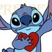 Stitch in Love Svg, Heart Svg, Valentines Day - Etsy