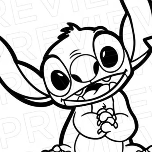 Stitch Outline Svg - Etsy