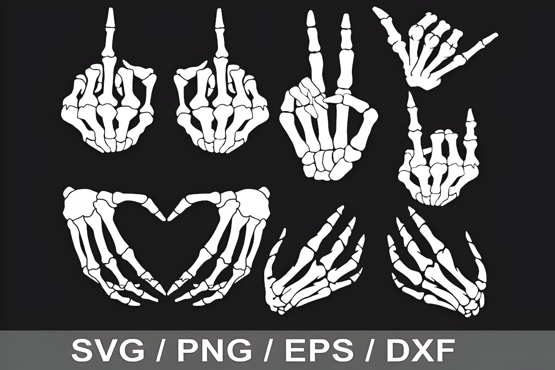 Skeleton Hands SVG, Skeleton SVG, Skull Skeleton Hand Clipart,halloween ...