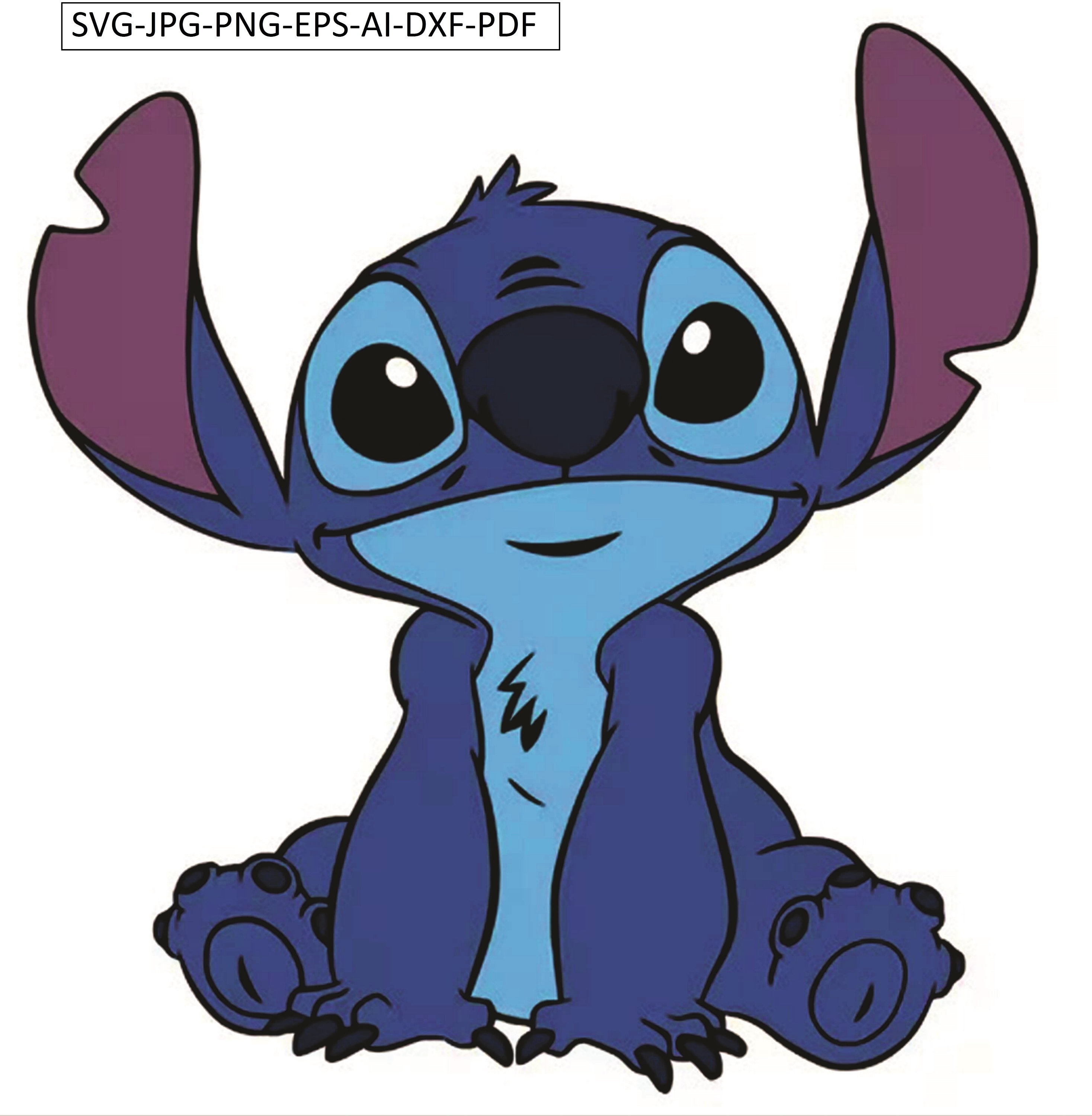 Stitch- Svg, Png, Pdf, Dxf ,easy Cut Stitch, Stitch for Cricut, Stitch ...