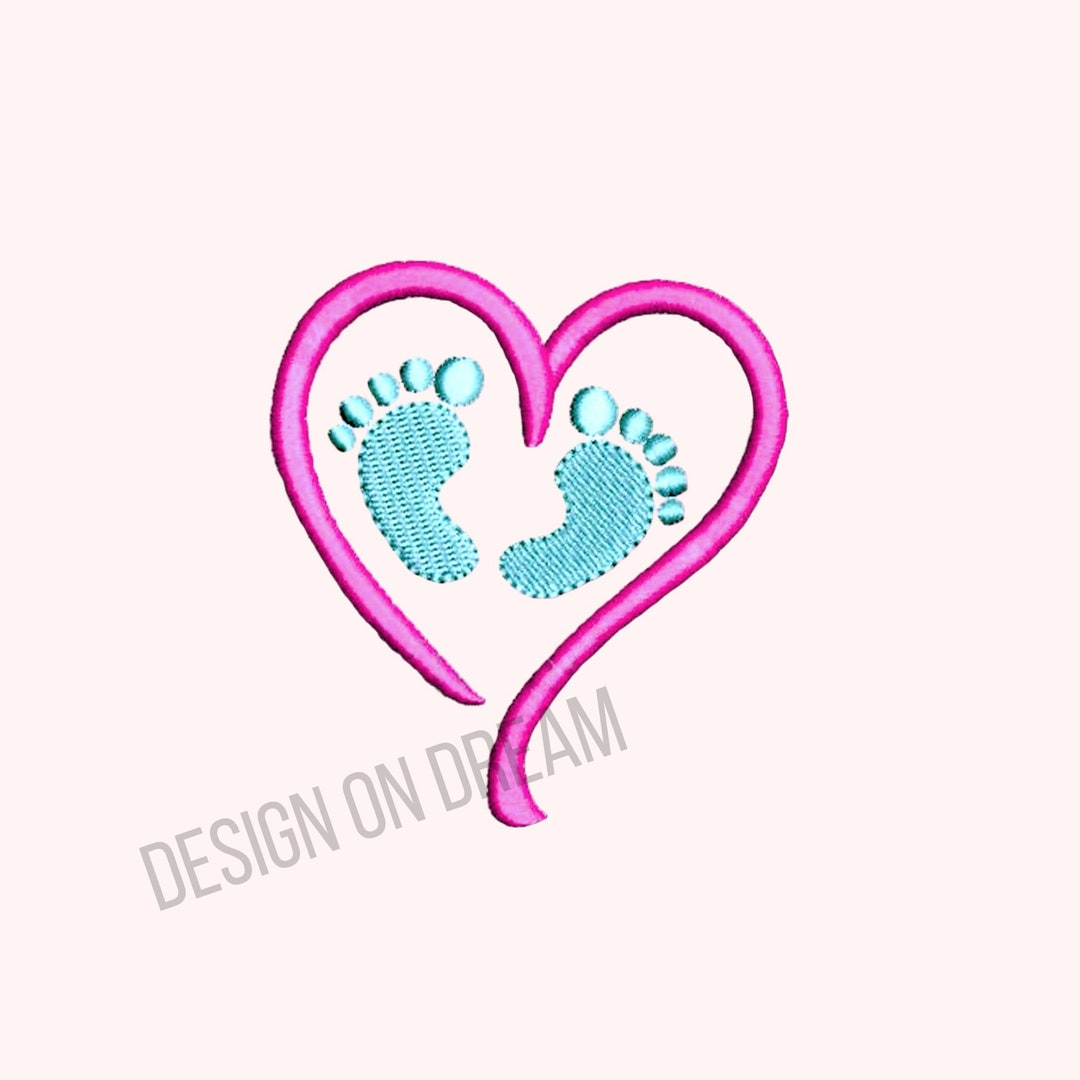 Baby Feet Embroidery Design Newborn Embroidery Pattern - Etsy