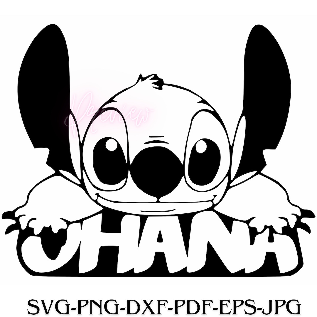 Stitch- (transparent Background) Svg, Png, Pdf, Dxf - Etsy UK