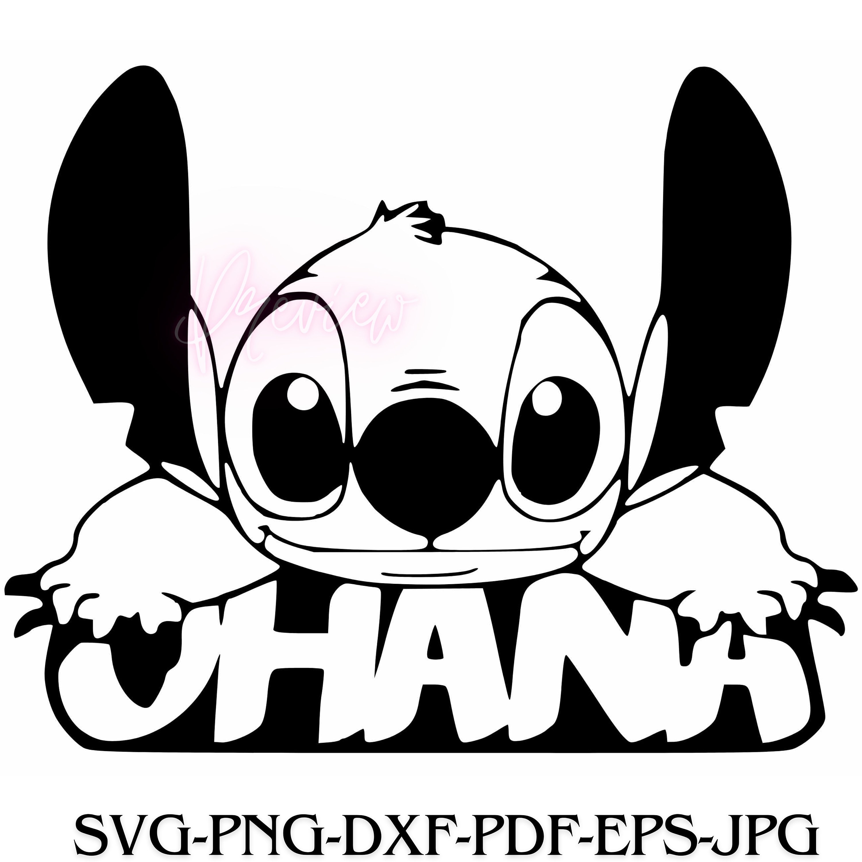 Stitch- (transparent Background) Svg, Png, Pdf, Dxf - Etsy