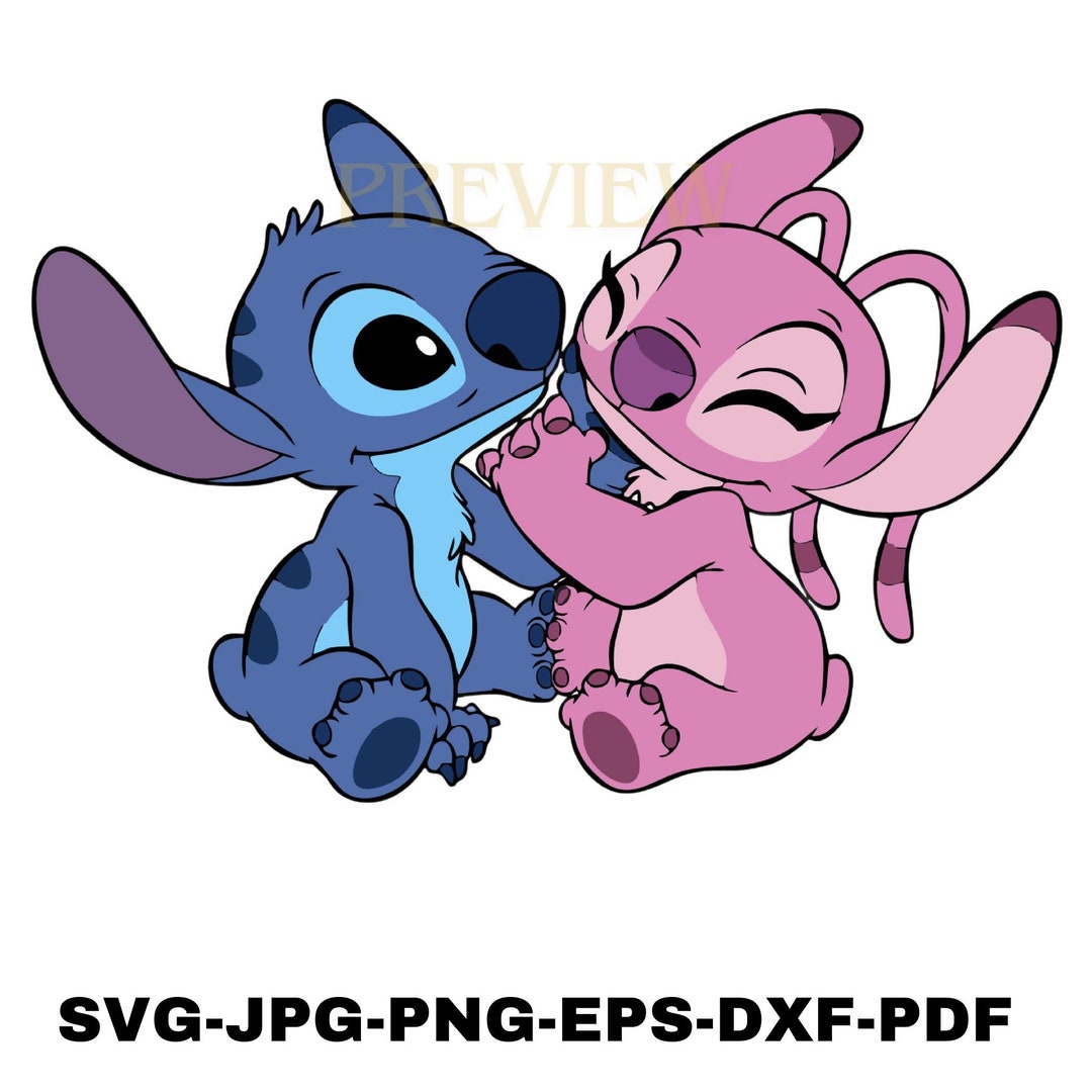Stitch Hug - Svg, Png, Pdf, Dxf, Eps, Jpg - Etsy