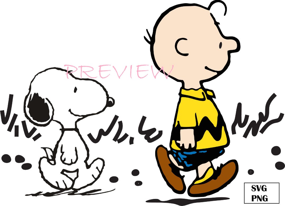 Charlie Brown SVG, Charlie Brown Clip Art, Snoopy Digital Download for ...