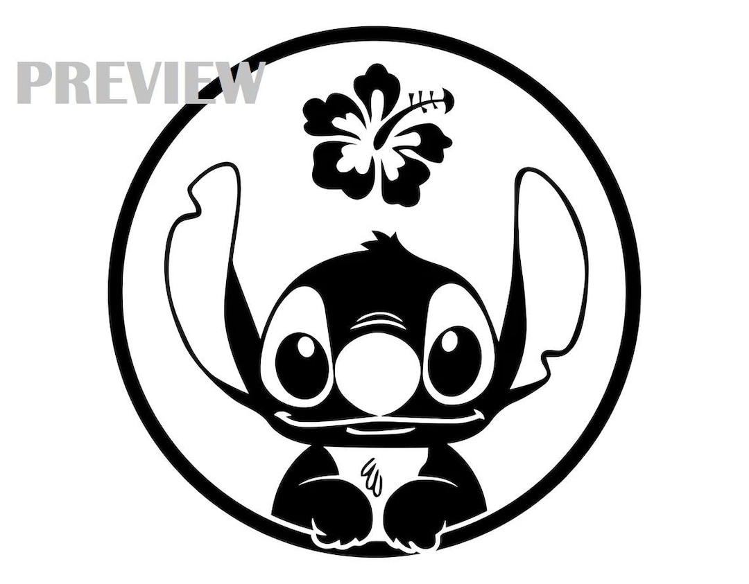 Orejas de Stitch SVG svg png clipart, archivo de corte silueta, PNG ...