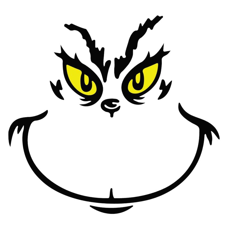 Grinch Faces for Decal - Etsy