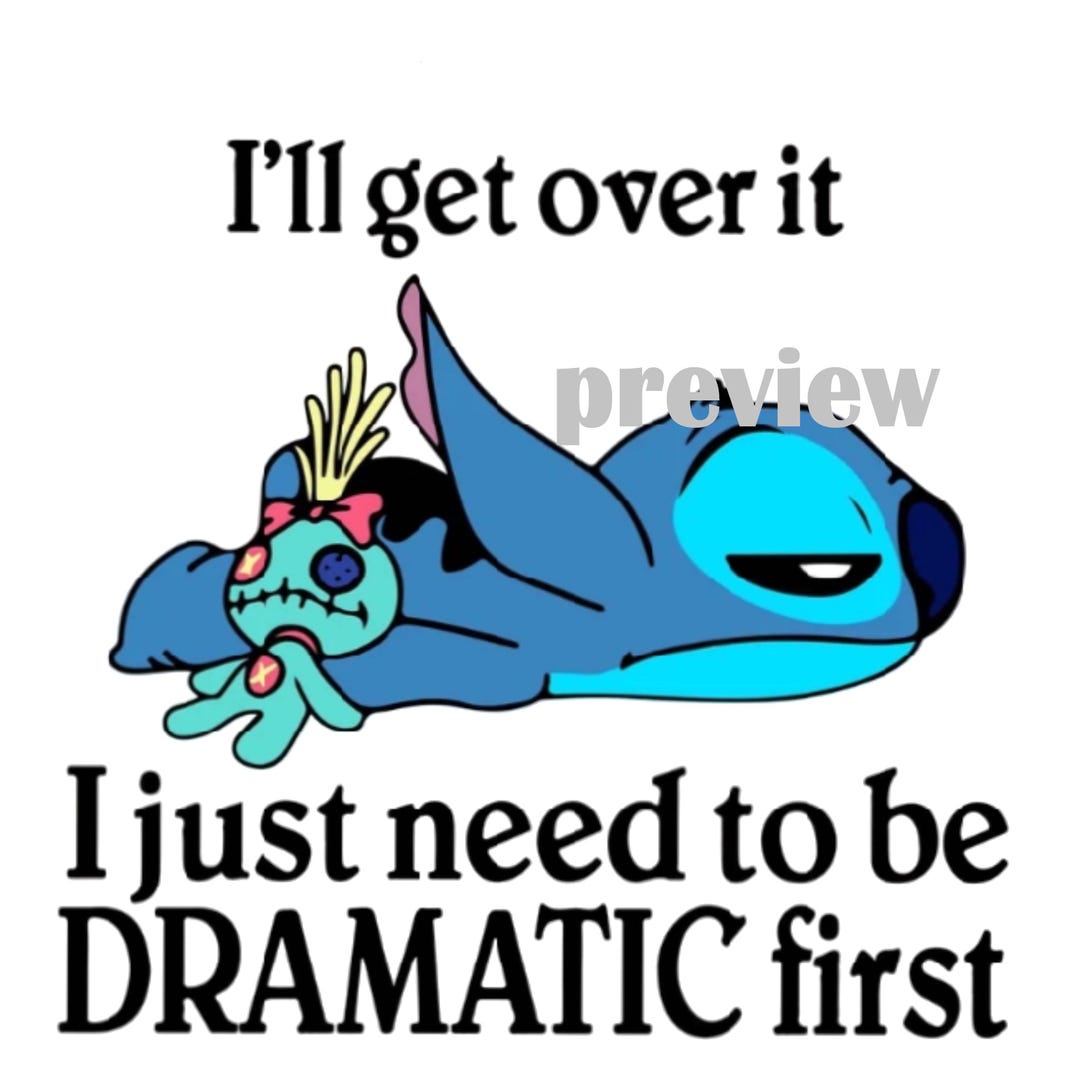Dramatic Stitch SVG, PNG, JPG, Dxf, Pdf - Etsy
