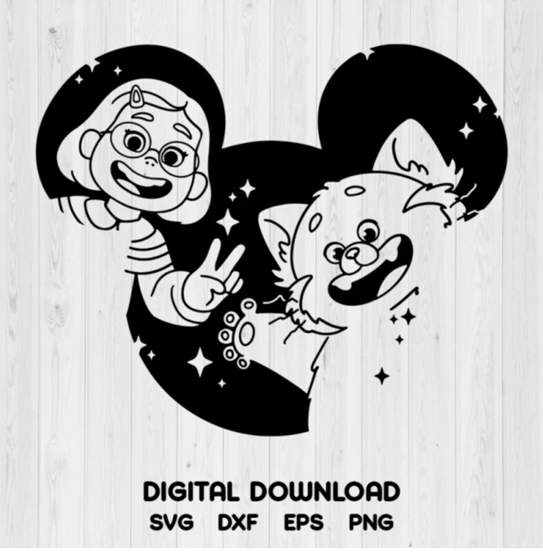 Turning Red Mei Lee SVG, Red Panda SVG, Disneyland Turning Red SVG ...