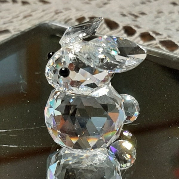 Swarovski Crystal Bunny Figurines - Etsy