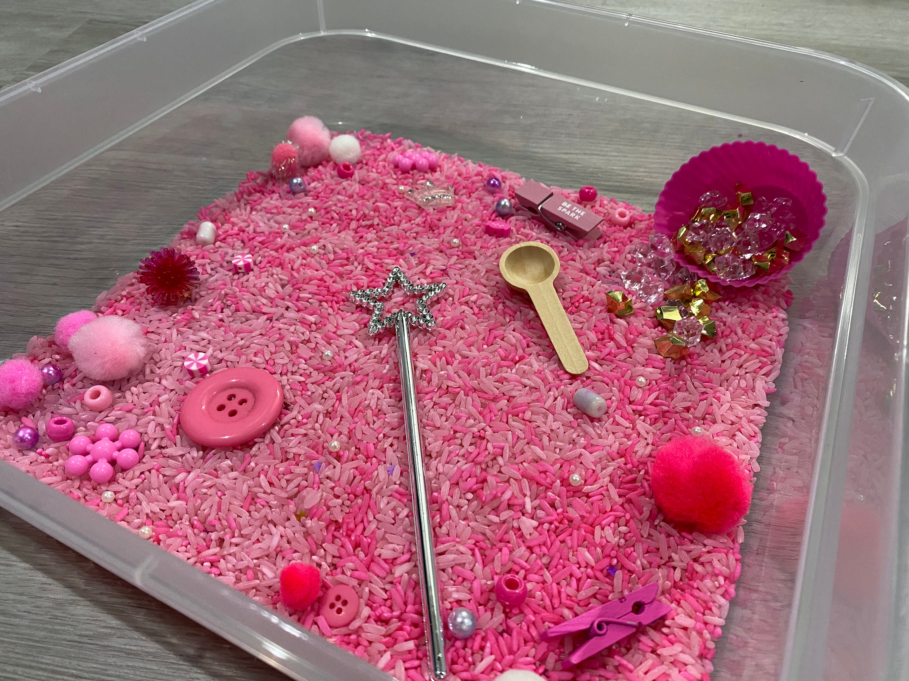 Princess Sensory Bin/ Pink Princess Sensory Bin - Etsy