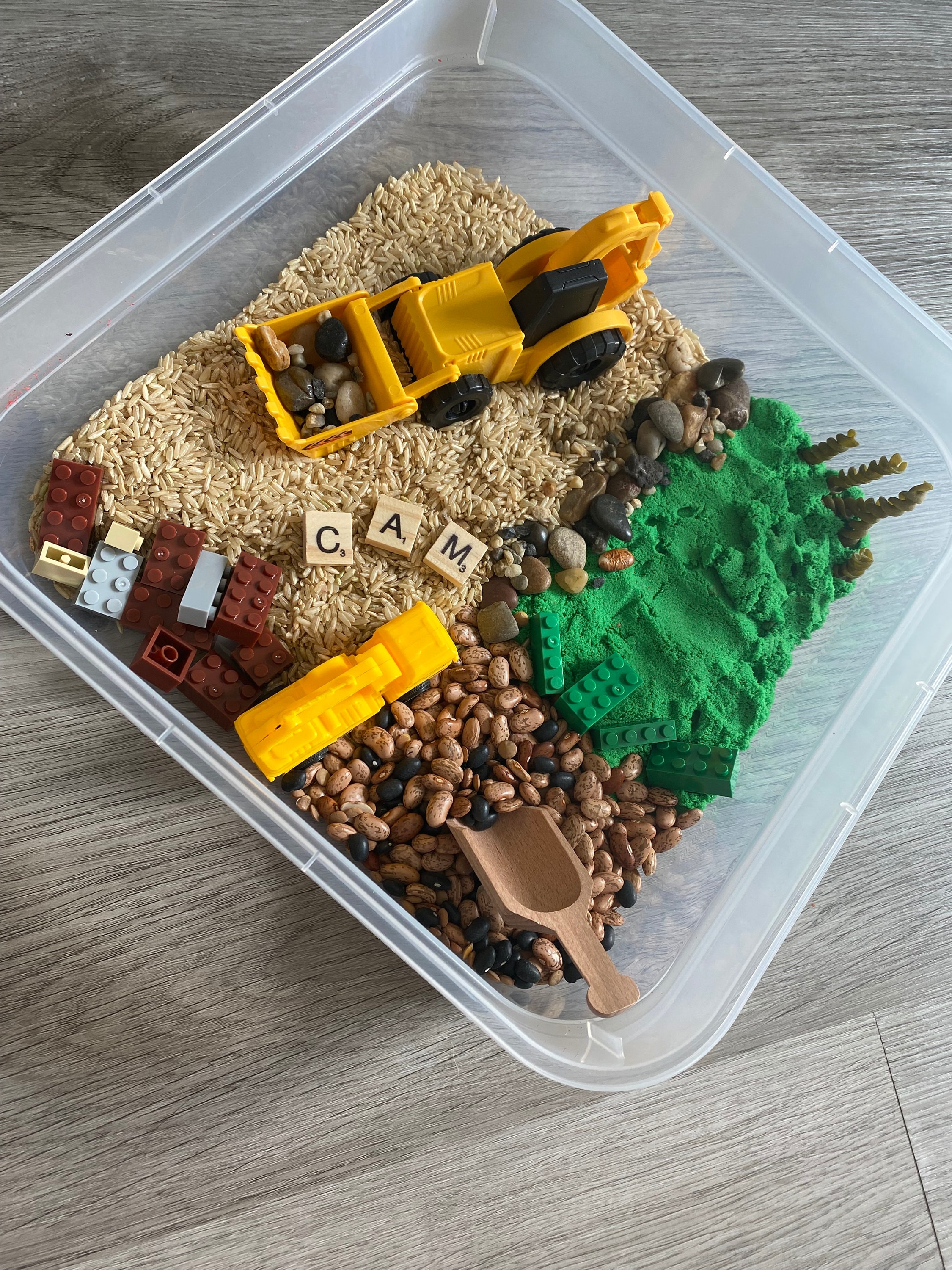 Construction Sensory Bin/gravel Sensory /construction Zone - Etsy