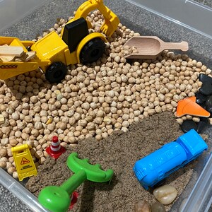 Construction Sensory Bin/gravel Sensory /construction Zone - Etsy