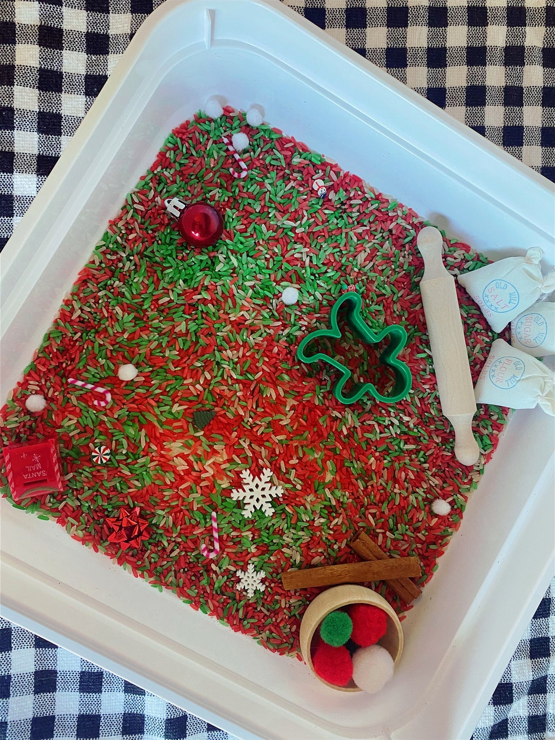 Gingerbread Sensory Bin/ Christmas Cookie Sensory Bin/ Gingerbread Man ...