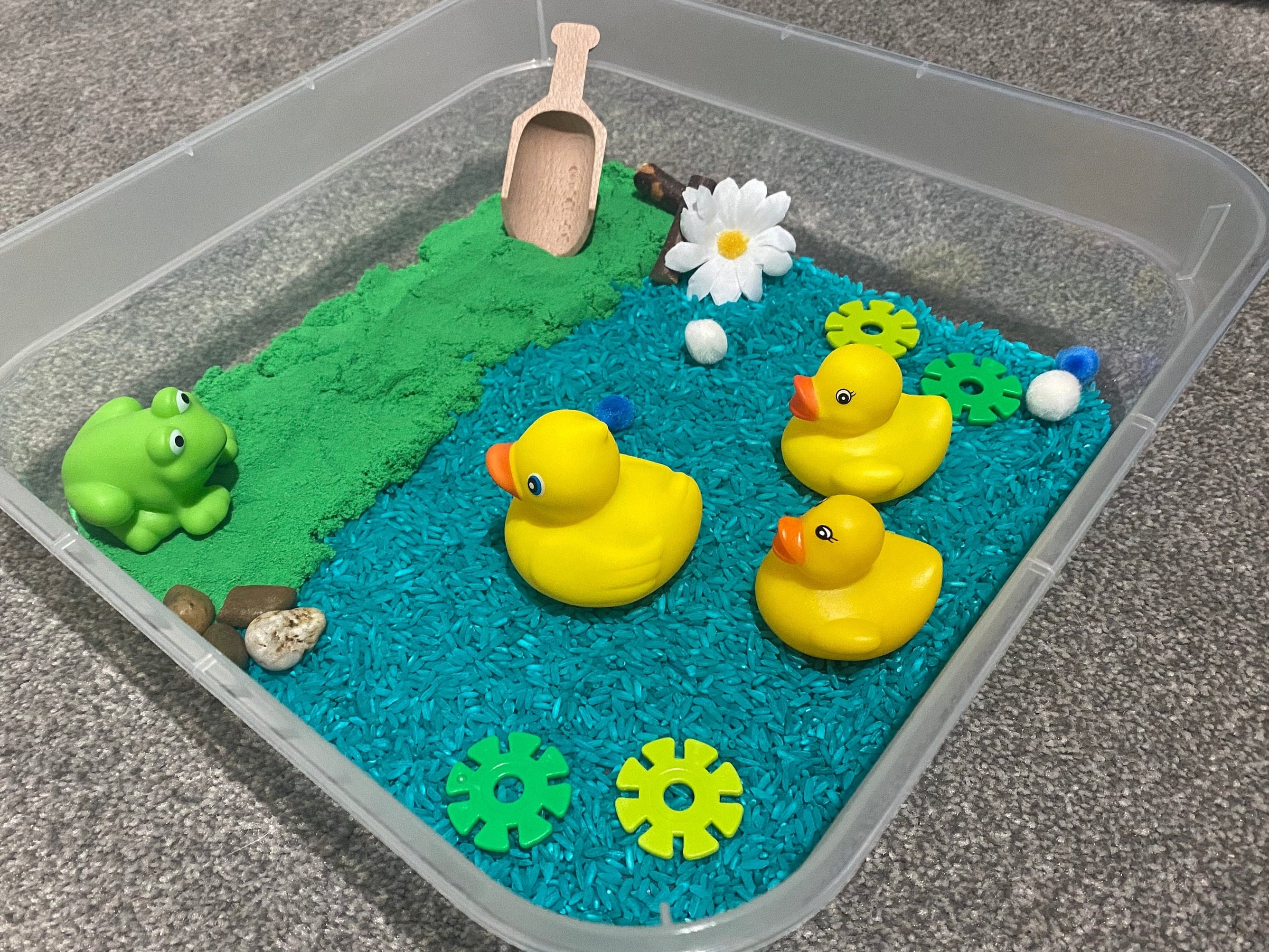 Duckie Sensory Bin, Duck Pond Sensory Bin - Etsy Australia