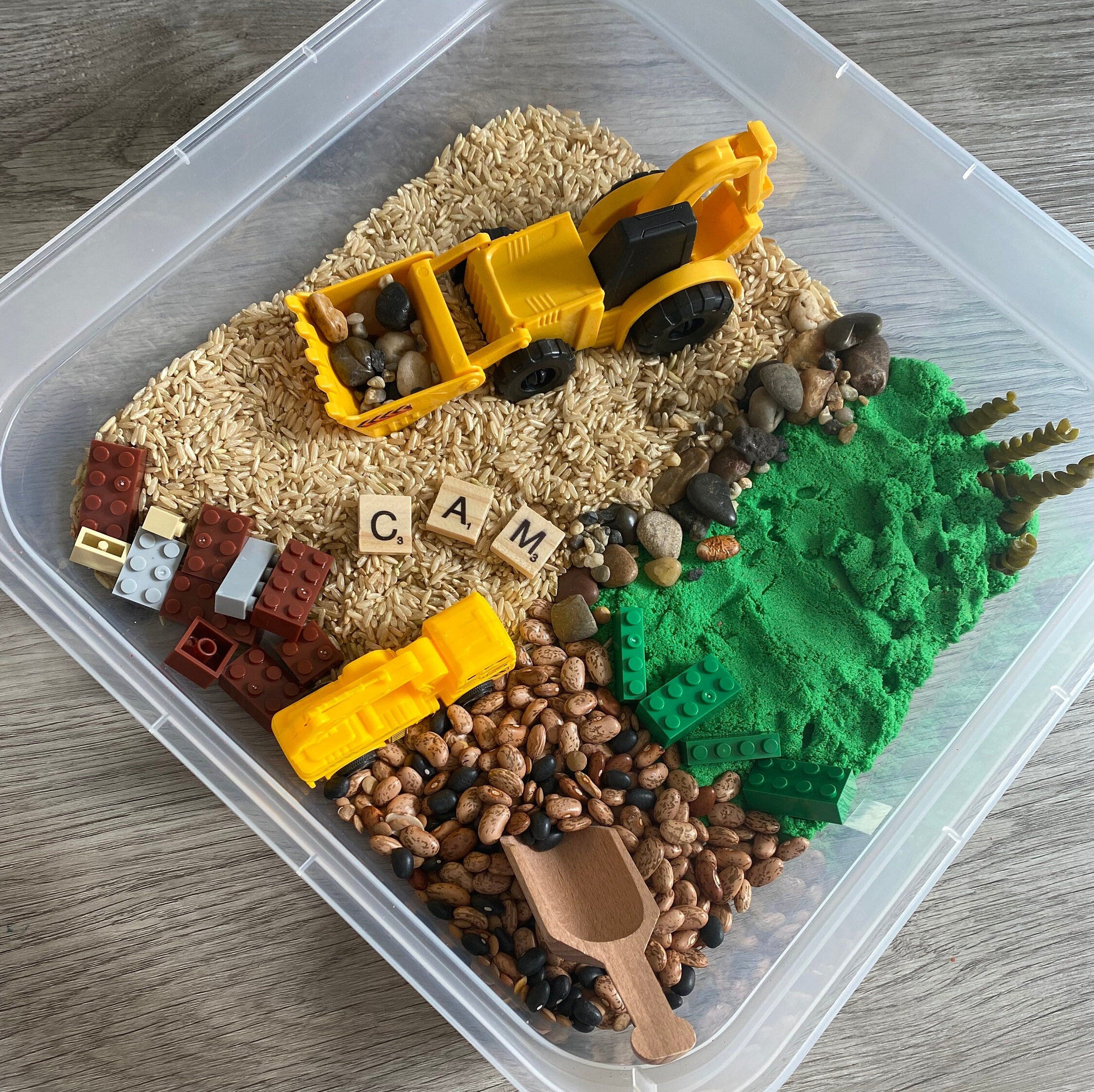 Construction Sensory Bin/gravel Sensory /construction Zone - Etsy