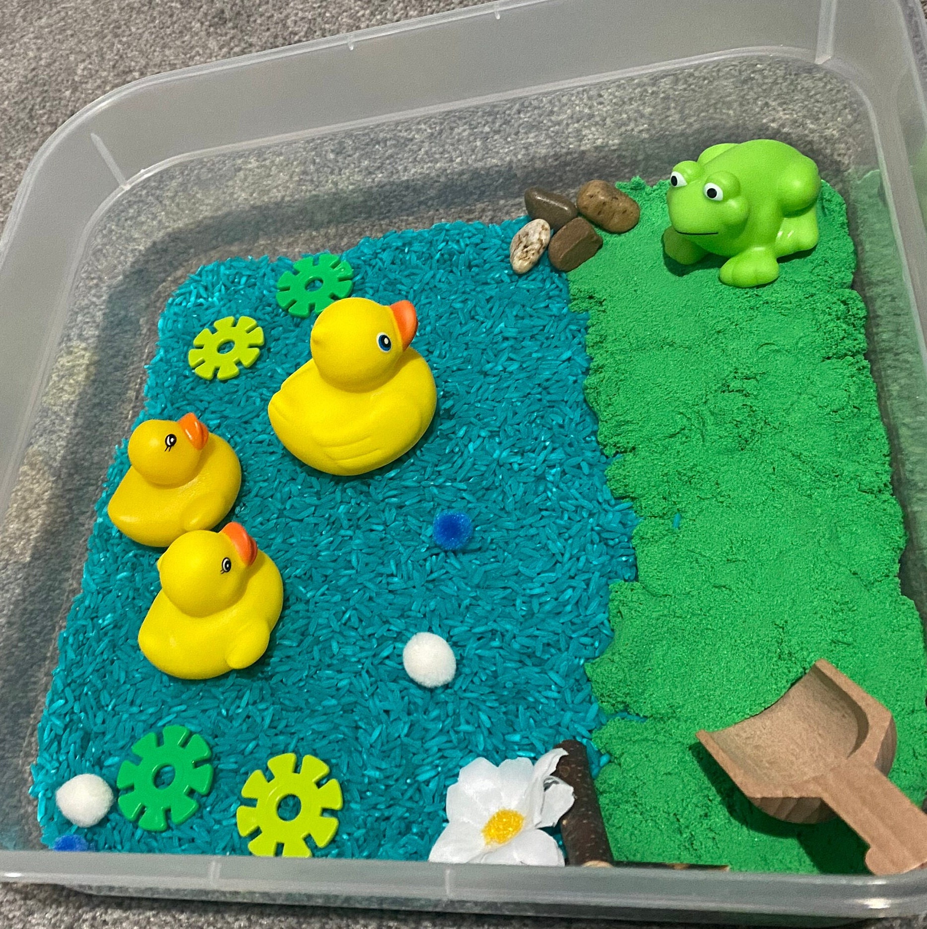 Duckie Sensory Bin, Duck Pond Sensory Bin - Etsy Australia
