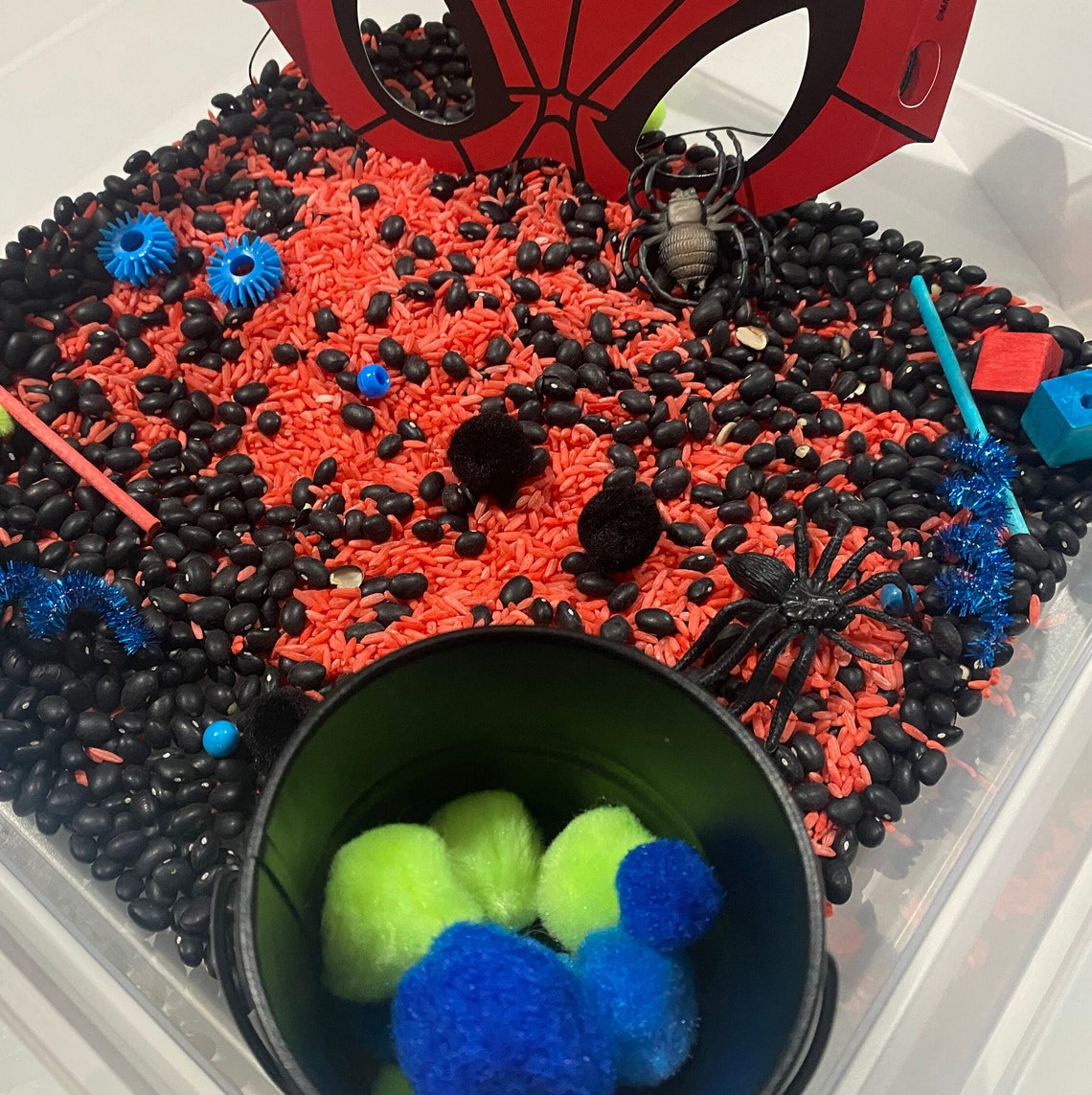 Spidey Senses Sensory Bin/ Spider-man Sensory Bin - Etsy