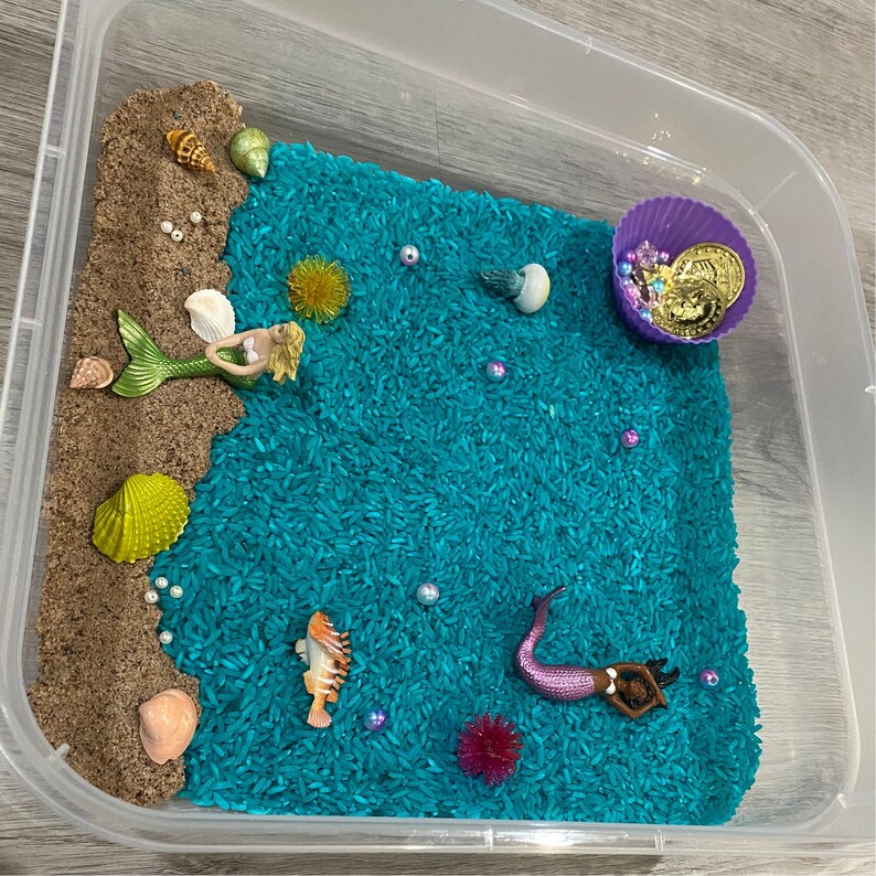 Mermaid Sensory Bin/ Summer Sensory Bin - Etsy