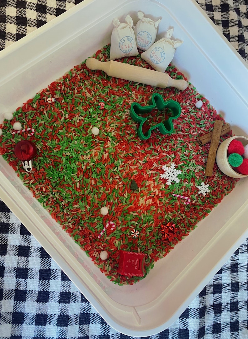 Gingerbread Sensory Bin/ Christmas Cookie Sensory Bin/ Gingerbread Man ...
