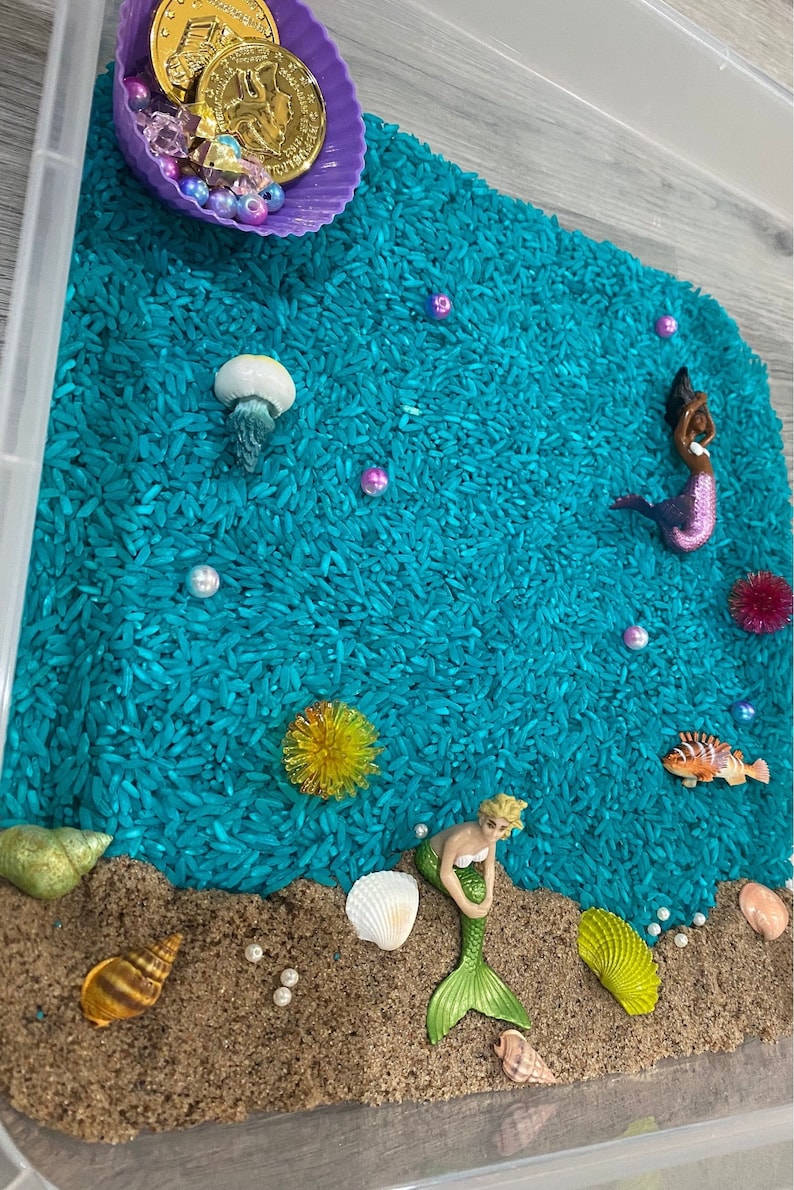 Mermaid Sensory Bin/ Summer Sensory Bin - Etsy