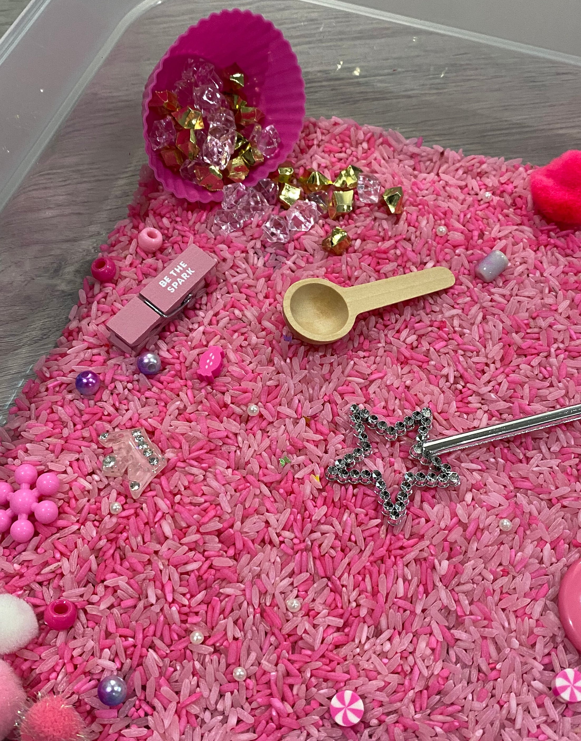 Princess Sensory Bin/ Pink Princess Sensory Bin - Etsy