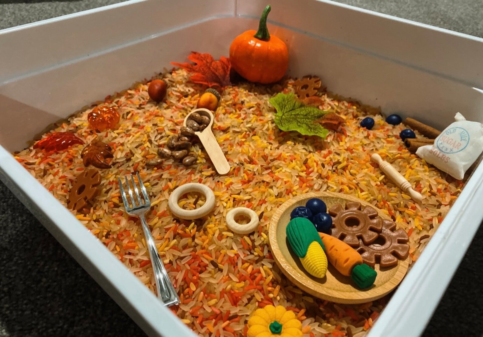 Fall Leaves Sensory Bin/ Fall Time Sensory Play / Kids Fall Sensory Bin ...