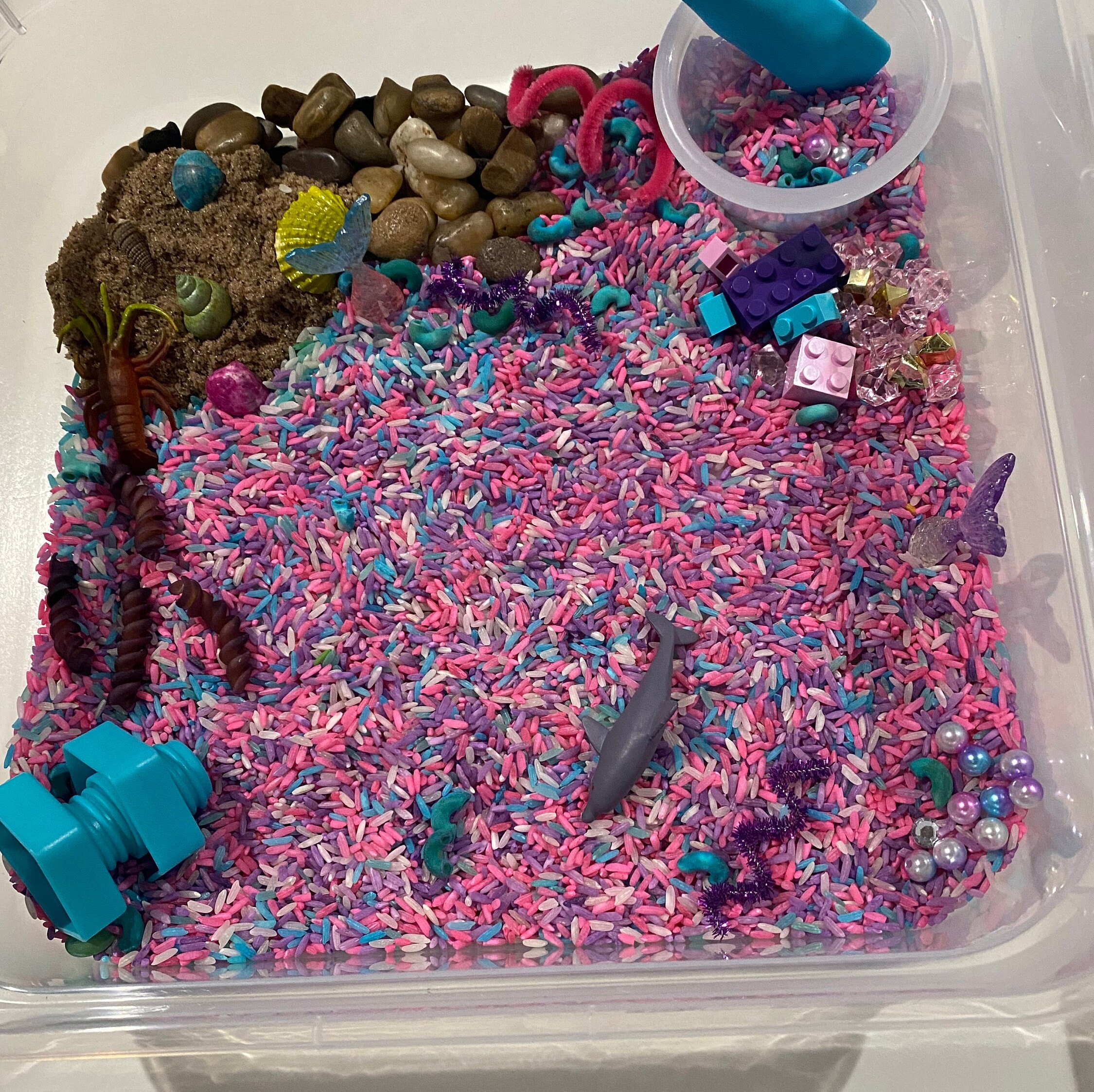 Mermaid Sensory Bin/ Summer Sensory Bin - Etsy