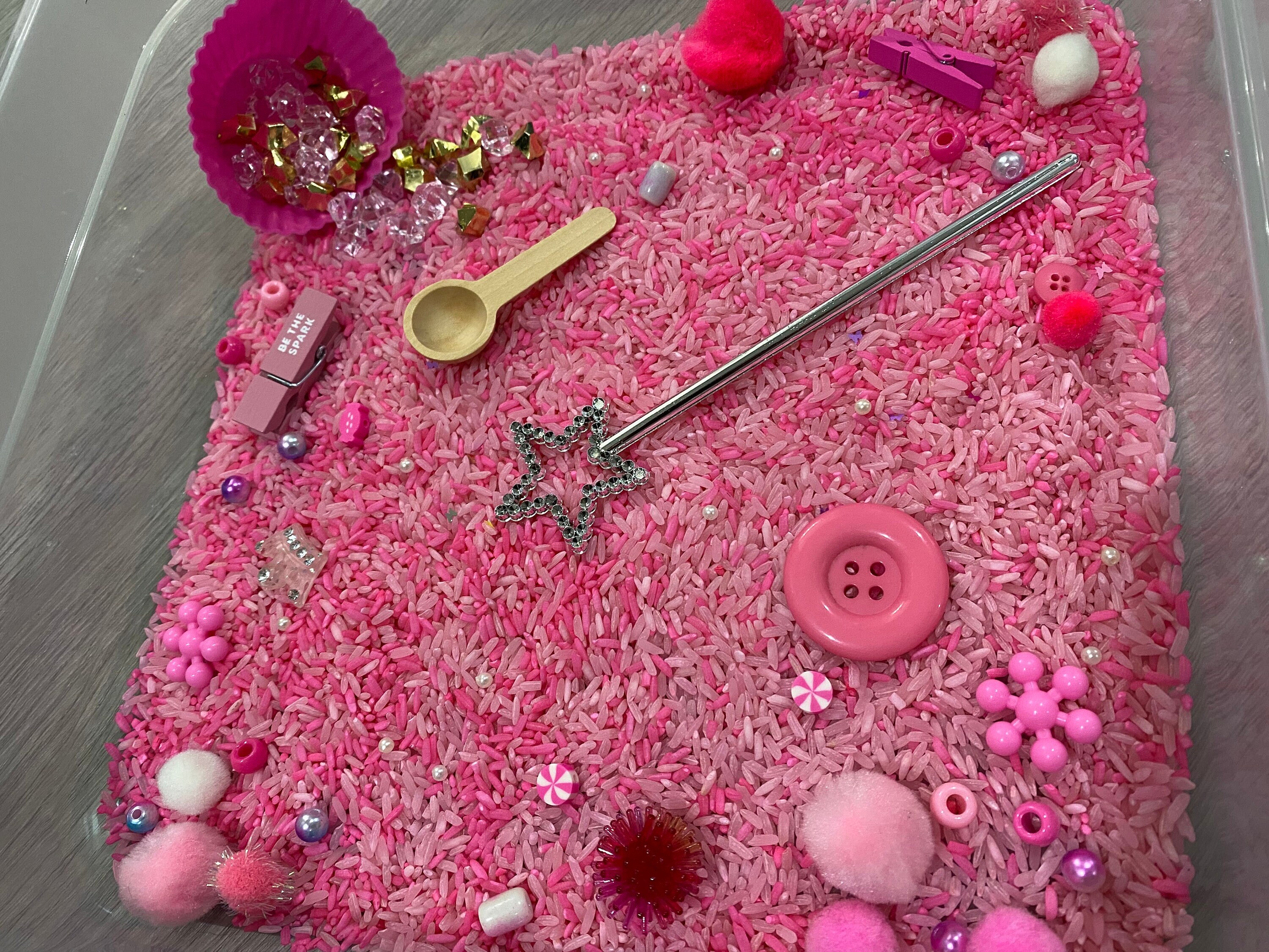 Princess Sensory Bin/ Pink Princess Sensory Bin - Etsy