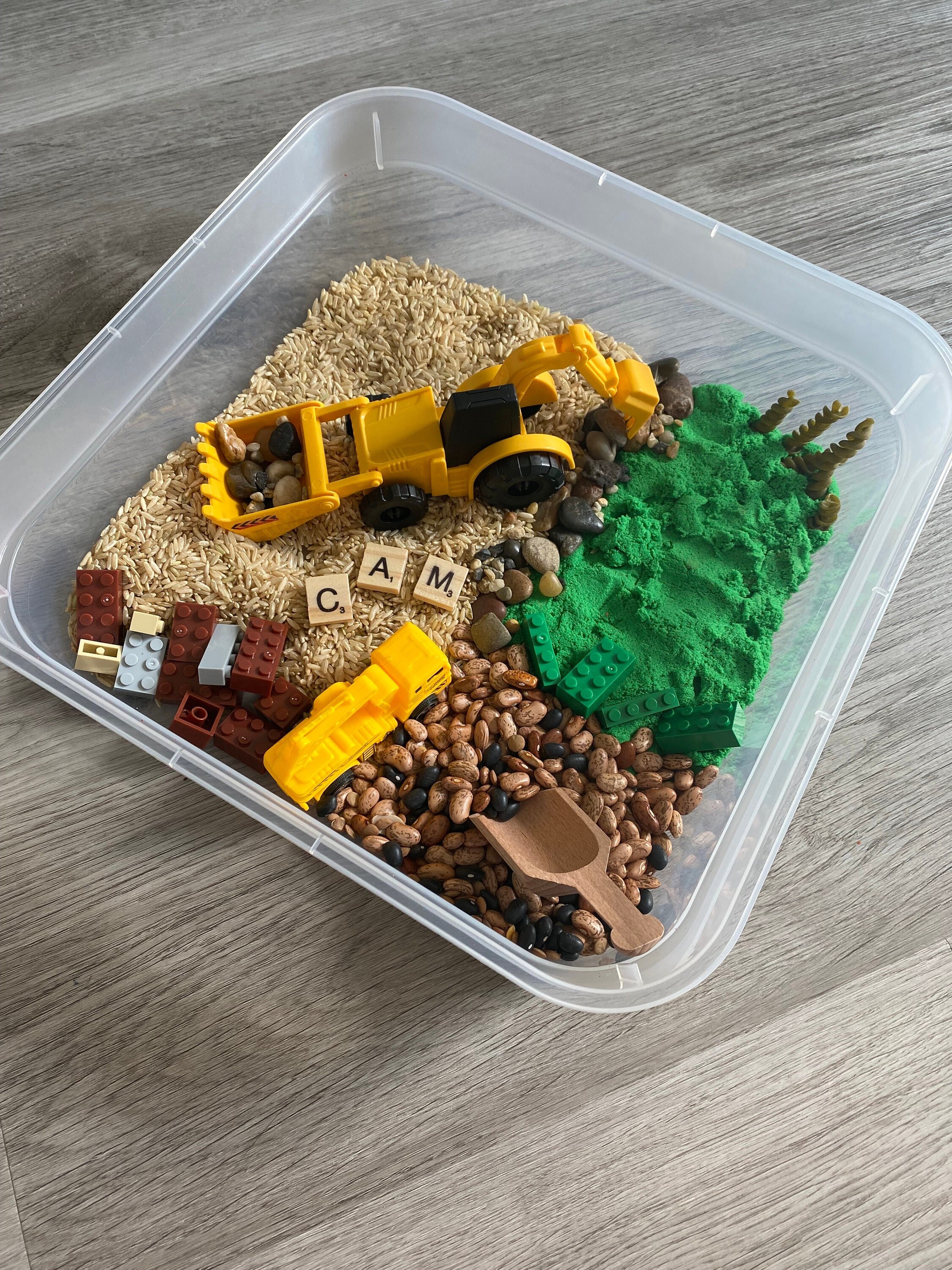 Construction Sensory Bin/gravel Sensory /construction Zone - Etsy