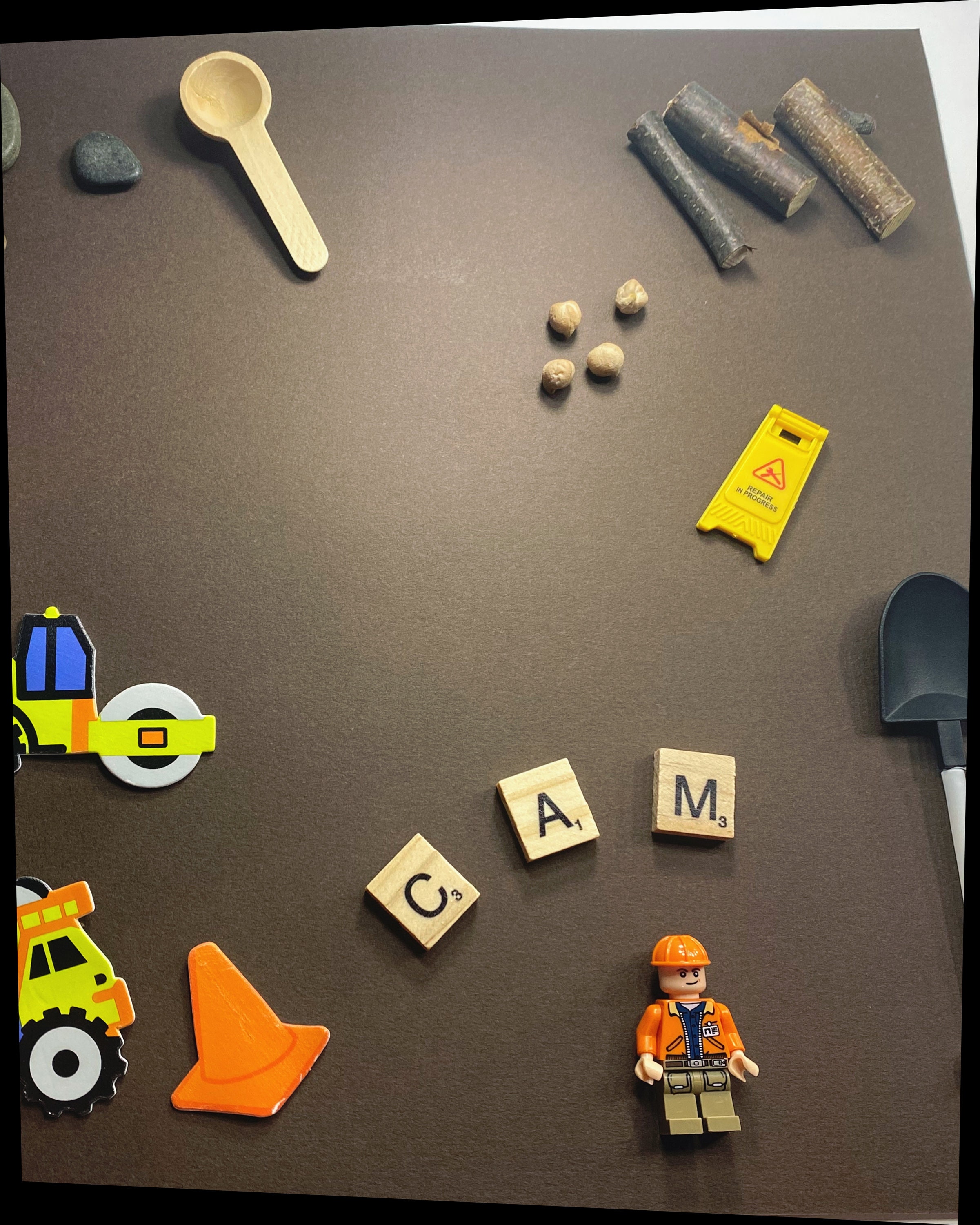 Construction Worker Sensory Bin/gravel Sensory /construction Zone ...