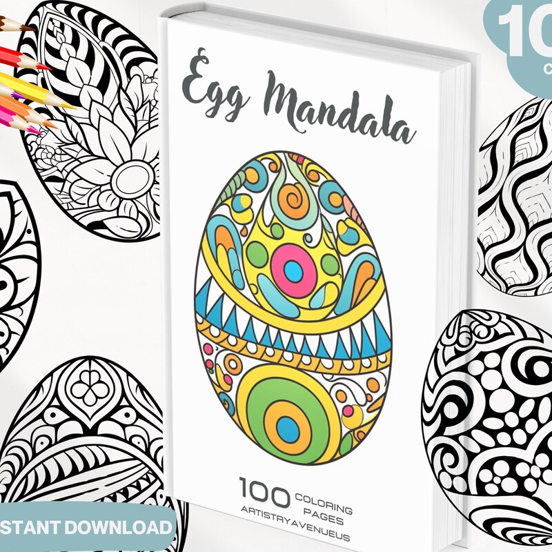 Easter Egg Mandala - Etsy