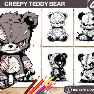 evil cear bears coloring pages