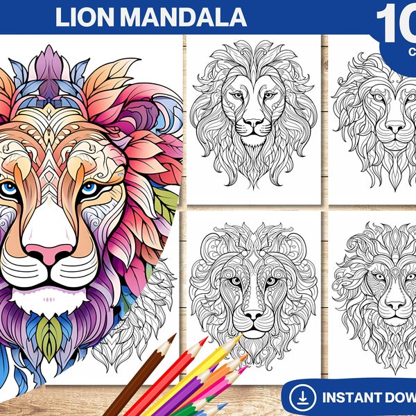 Mandala Coloring Pages - Etsy