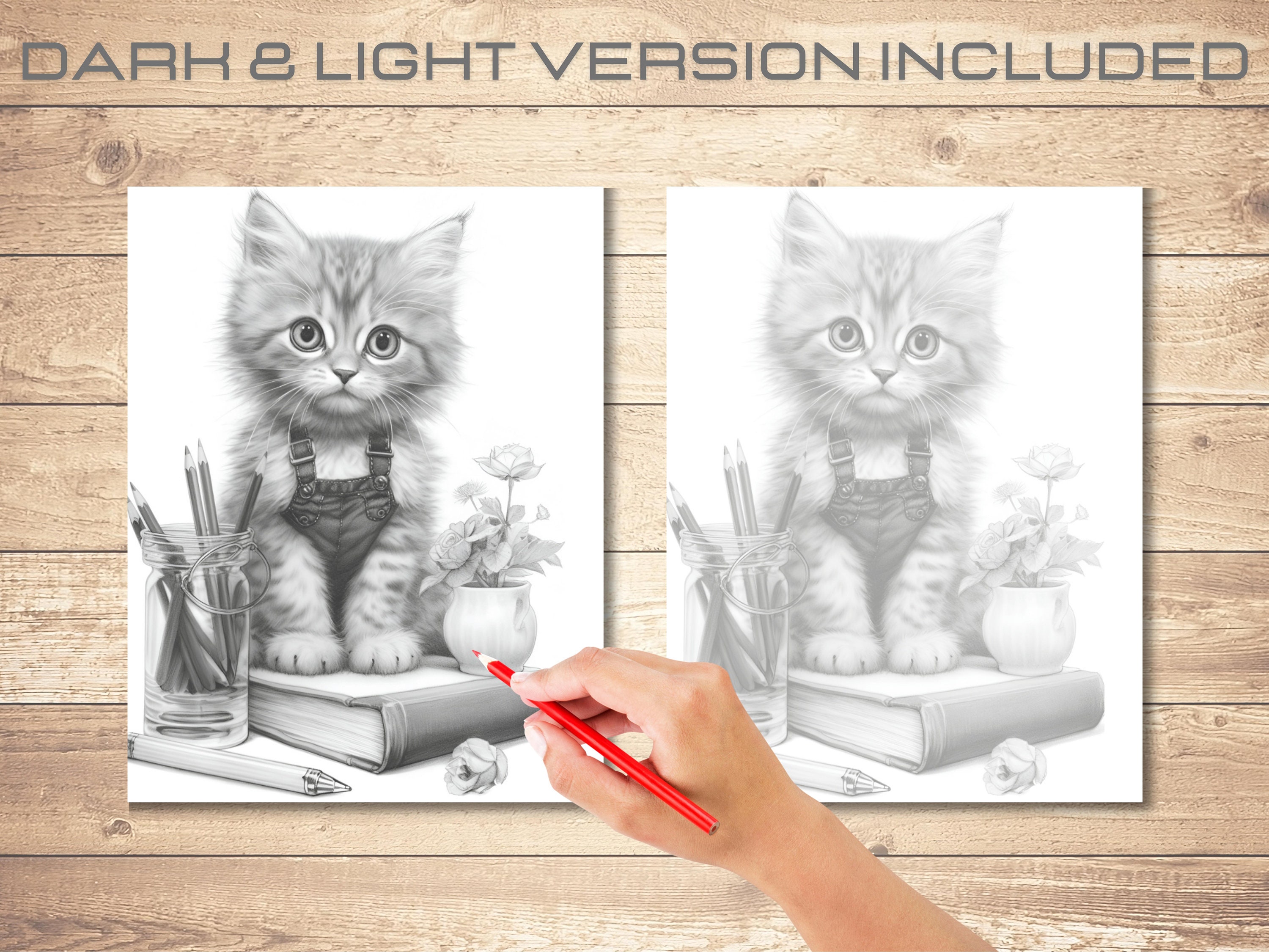 Cute Smarty Cats Coloring Book Printable Cats Coloring Pages - Etsy