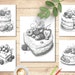 Fruit Cakes Coloring Book Printable Adult and Kid Coloring Pages ...