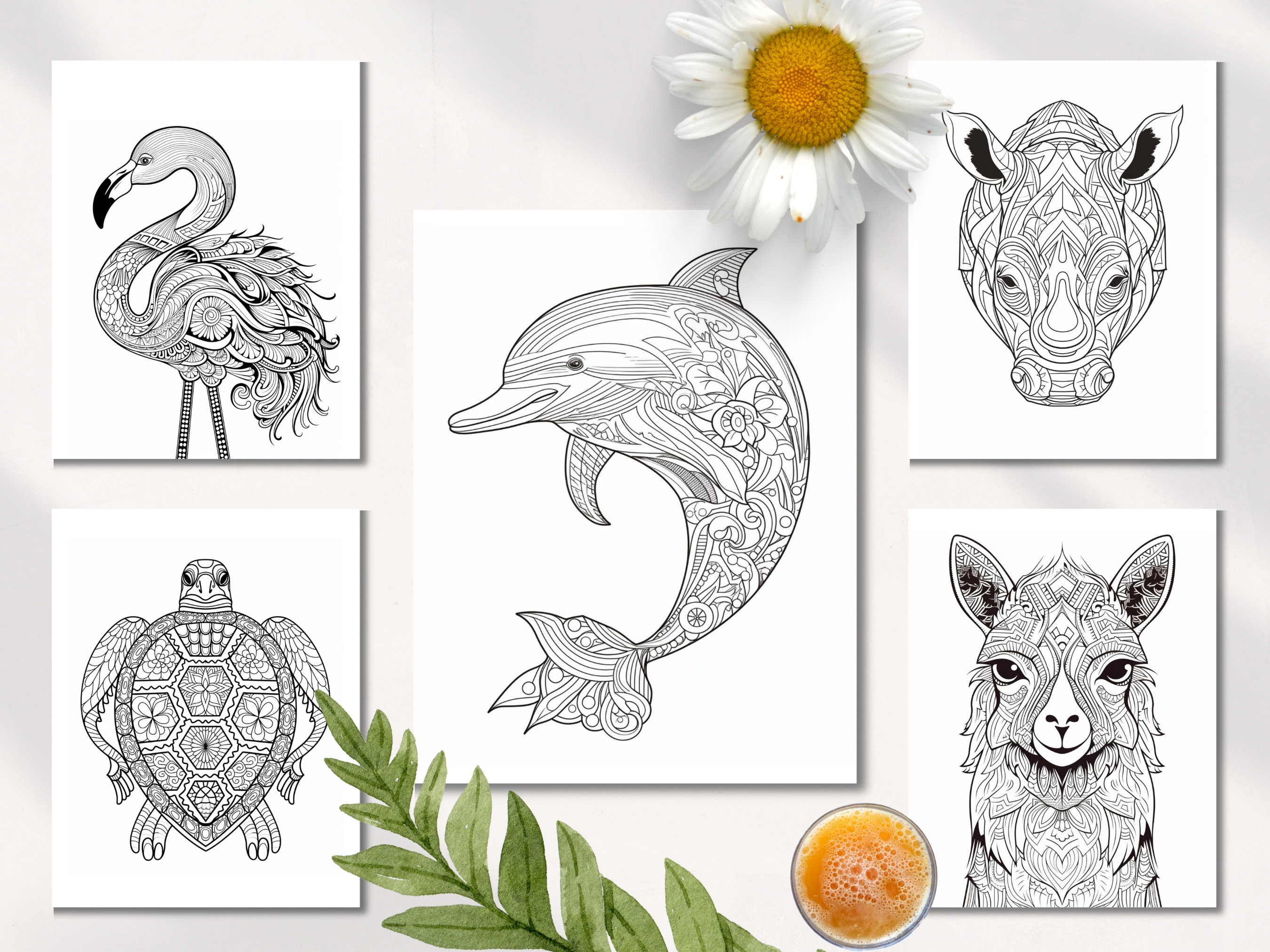 150 Animals Mandala Coloring Book: Stress Relief Art (PDF) - Etsy