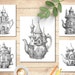 Teapot House Coloring Book Whimsical Teapot Fairy House Coloring Pages ...