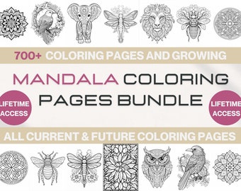 Printable Coloring Pages Bundle | Coloring Book - Etsy