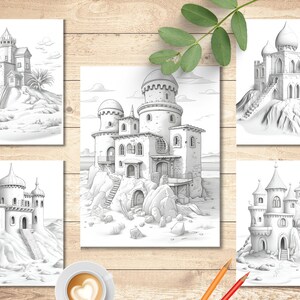 Enchanted Sand House Coloring Book | Adults Kids Coloring Pages ...