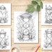 Magical Hourglass Coloring Book: Grayscale Fantasy Art (printable PDF ...