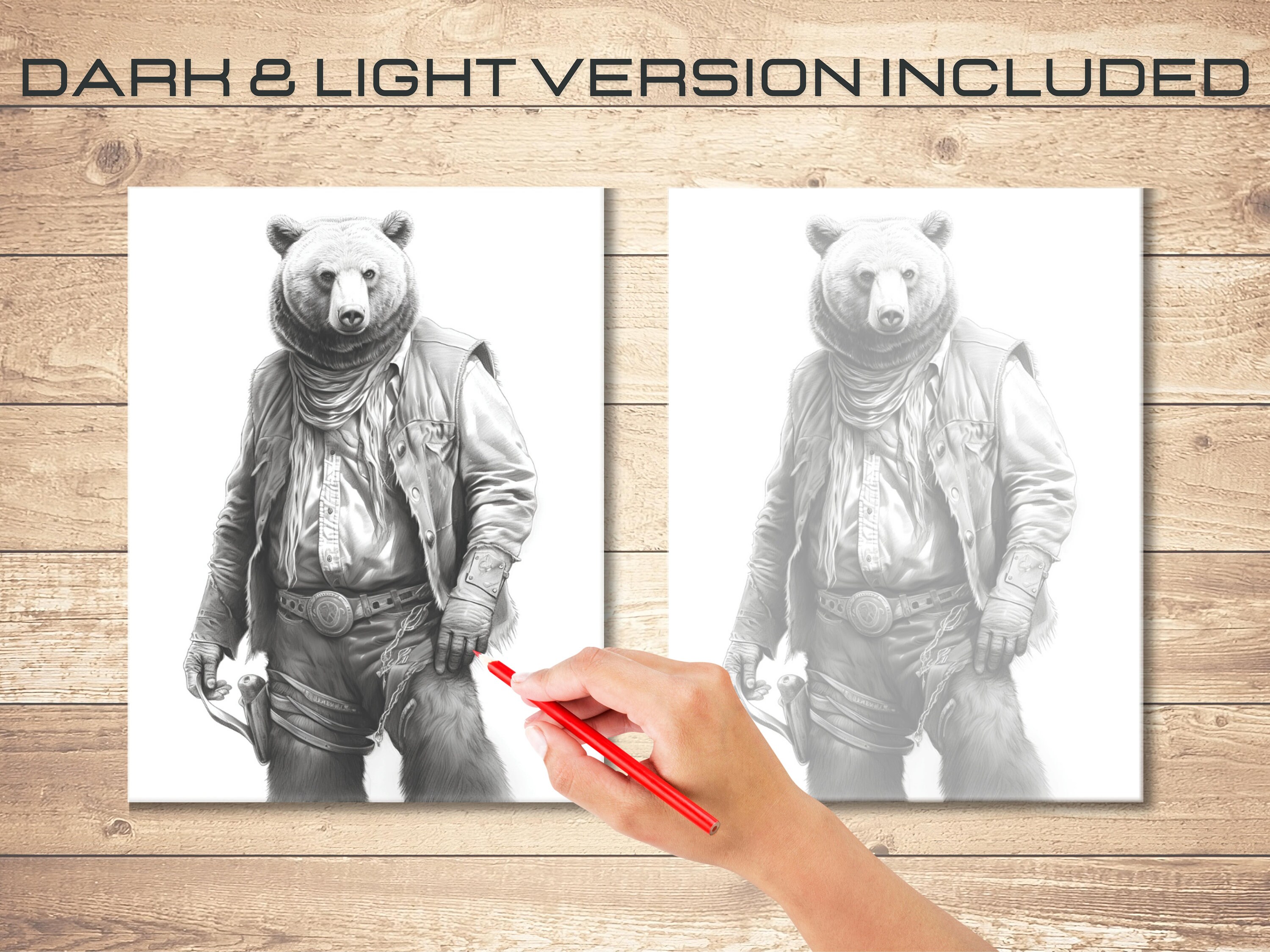 Cowboy Animals Coloring Book Printable Coloring Pages - Etsy