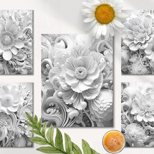 4d Alien Flowers Coloring Book | Adults and Kids Colouring Books ...