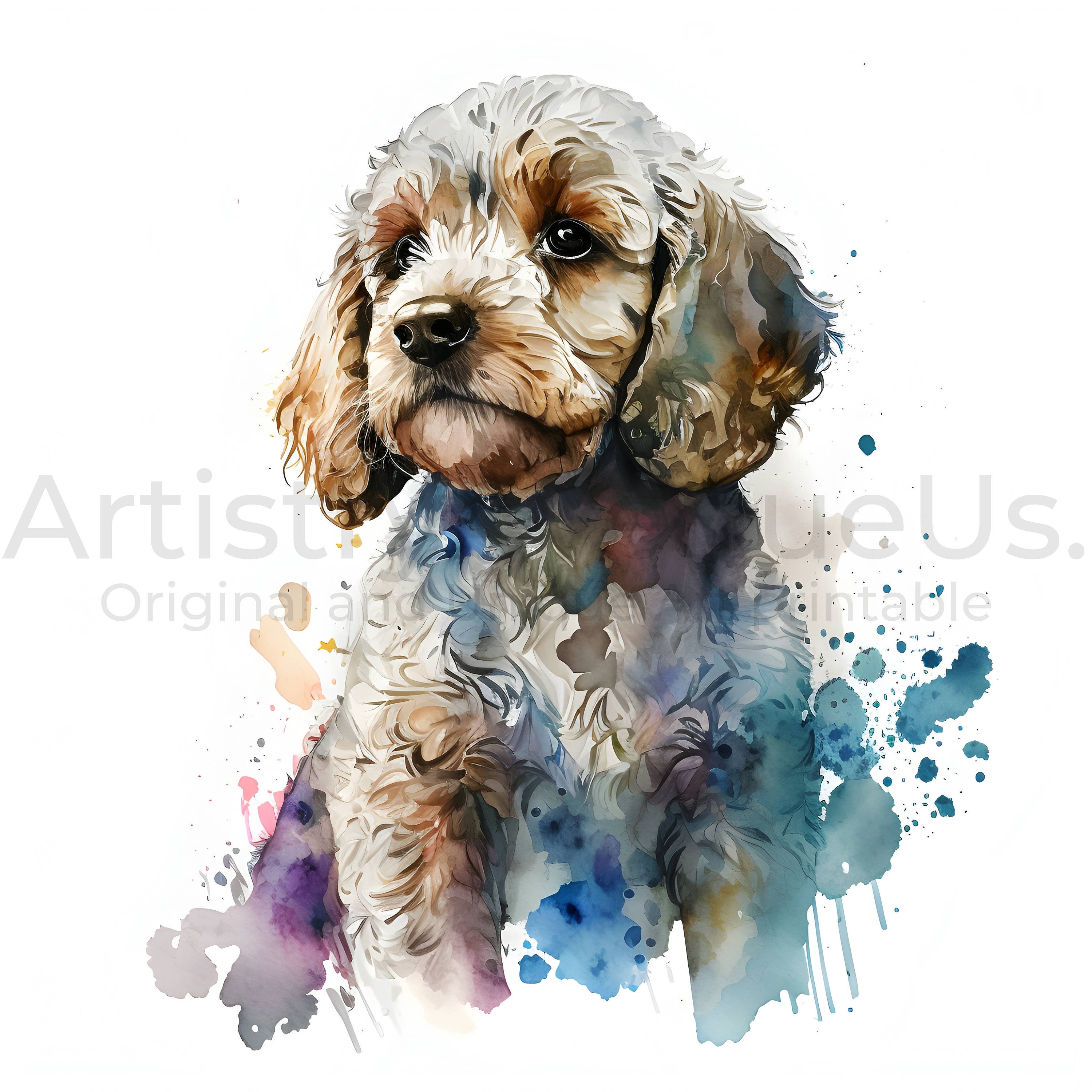 Cockapoo Clipart 10 High Quality Jpgs Digital Download - Etsy