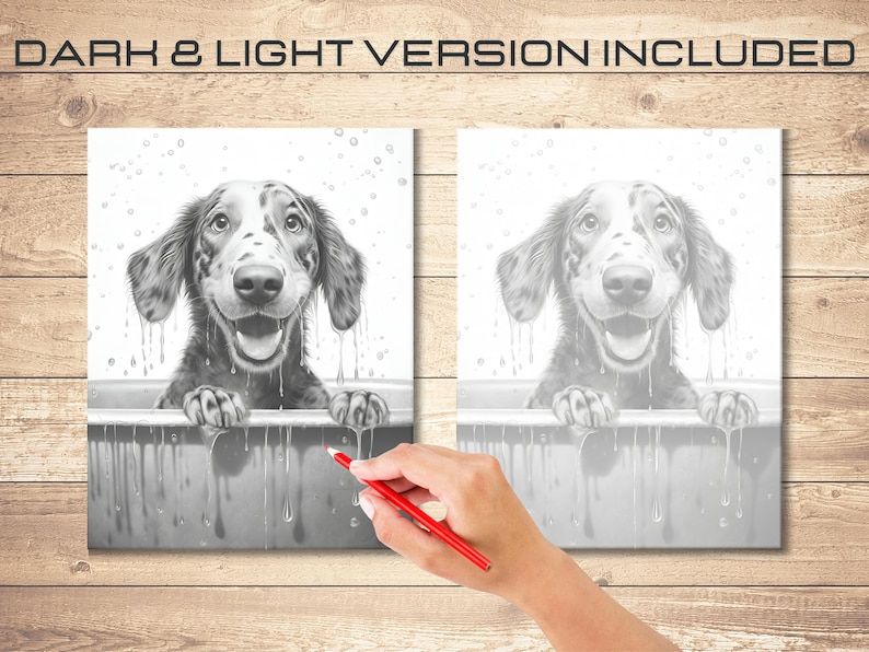 Beautiful Dogs Coloring Books Dog Coloring Pages for Adults - Etsy