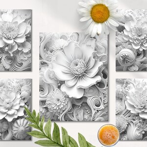 4d Alien Flowers Coloring Book | Adults and Kids Colouring Books ...