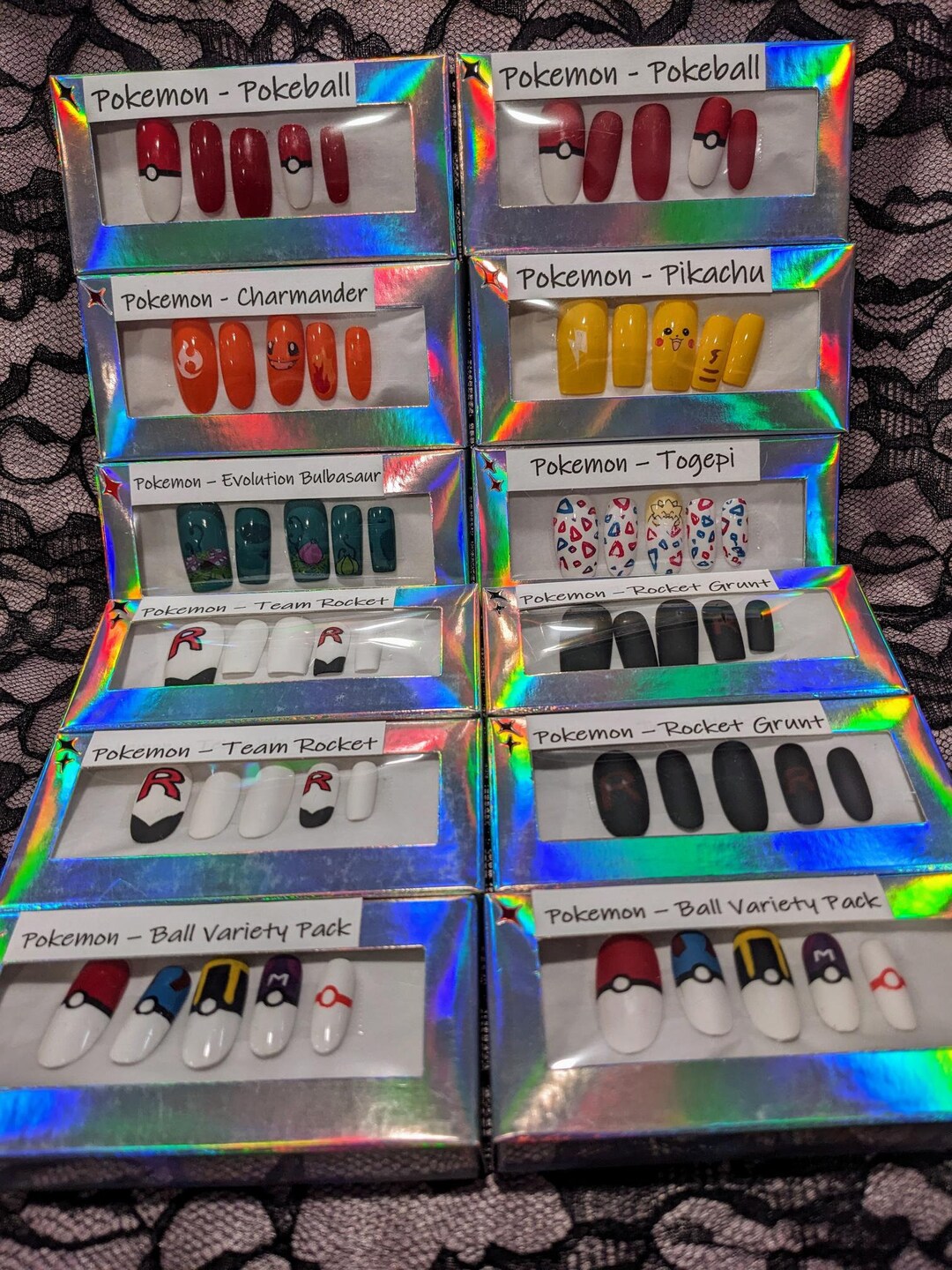 Anime/game Nails Pocket Monsters - Etsy