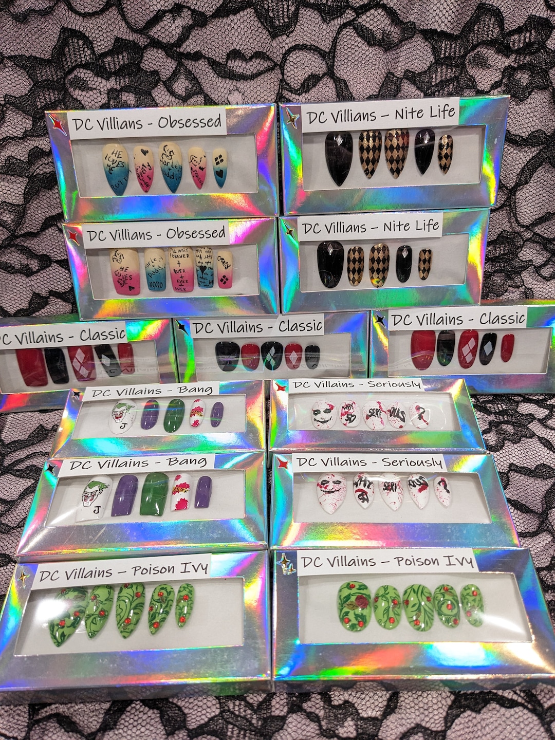 Fandom Nails - D. C. Villains - Etsy