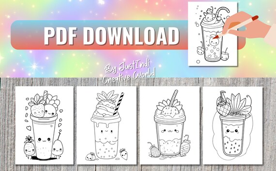 Smoothie Coloring Pages